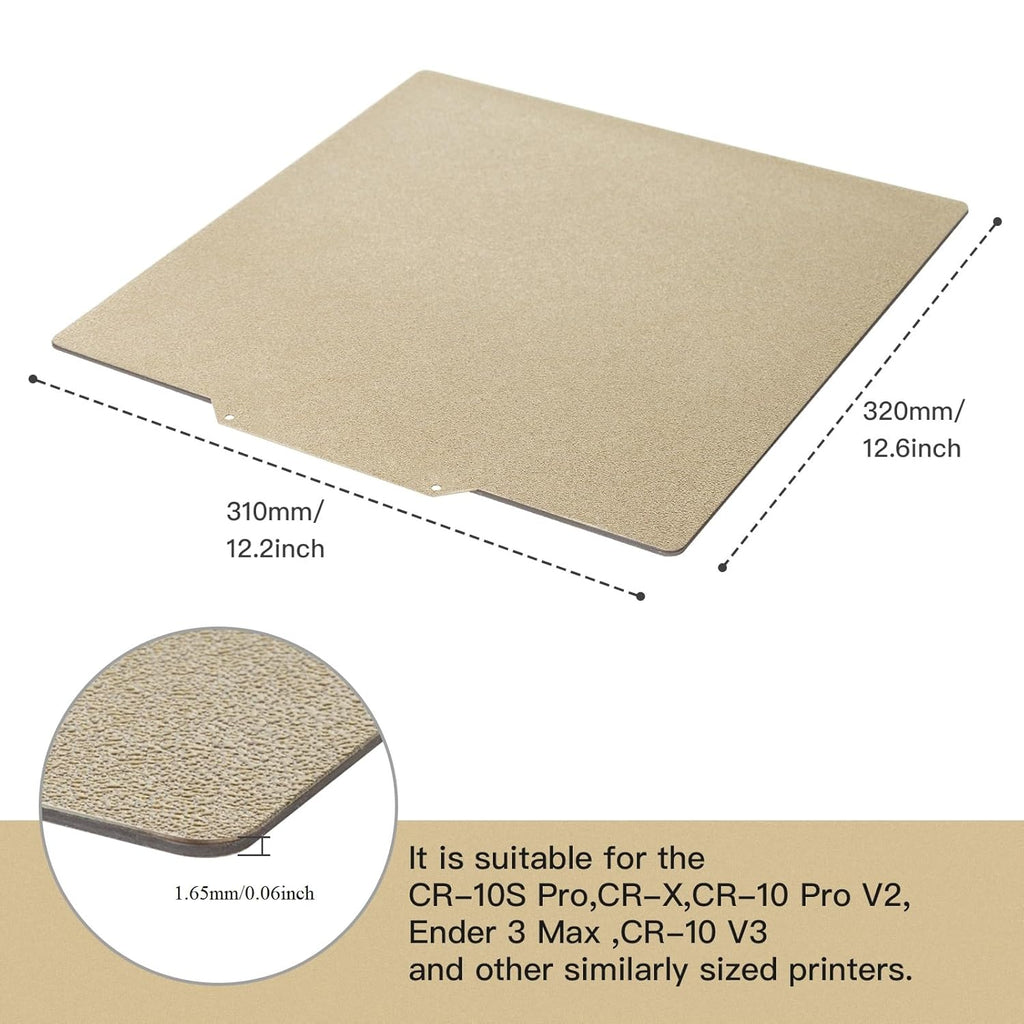 Textured PEI Bed 310 * 320mm Build Plate PEI Sheet and Magnetic Build ...