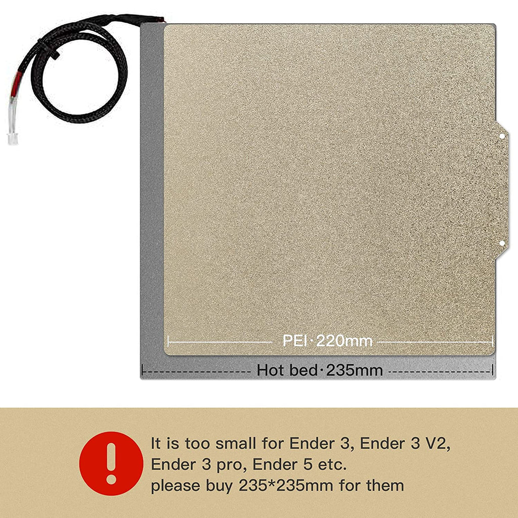 Creality Ender 3 Heated Bed with Cable 24V 220W Compatible with Creali ...